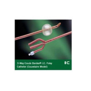 C.R. Bard 1857SI24 - Catheter Foley Bardex 24fr 30cc IC Coude Red 3-Way ...